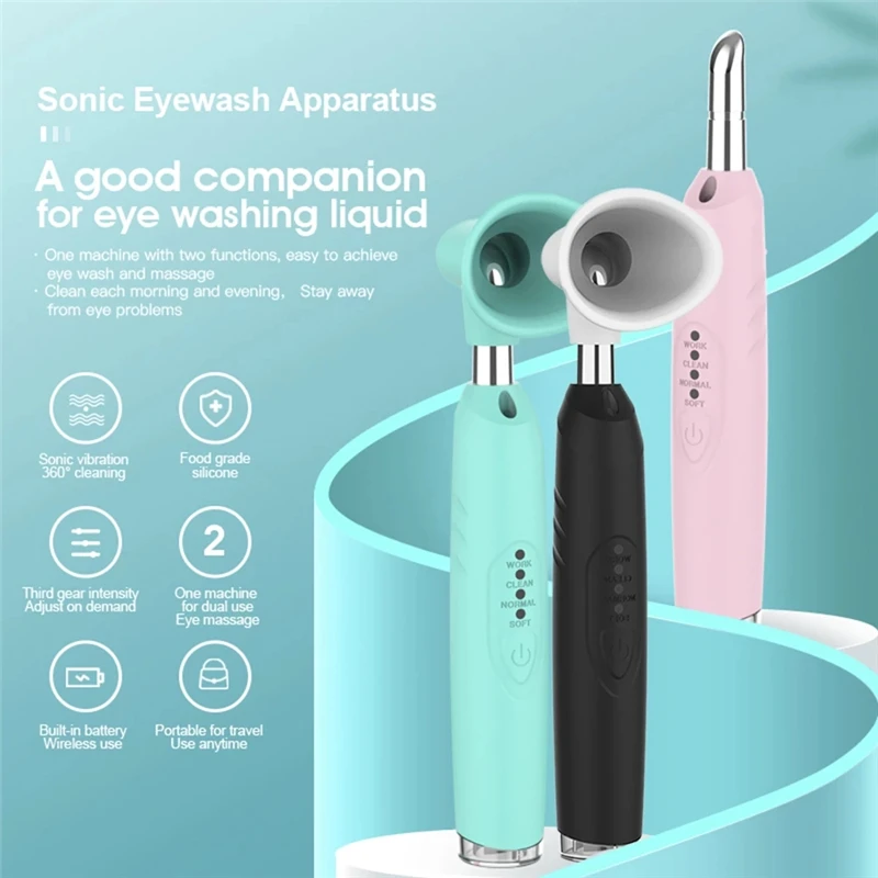 Eye Care Cleaning Instrument Liquid Antibacterial Sonic Eye Washer ...
