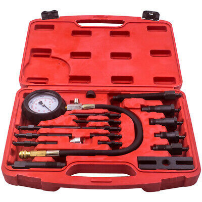 16x Diesel Engine Compression Tester Tool Glow Plug Adapter Kit Set ...