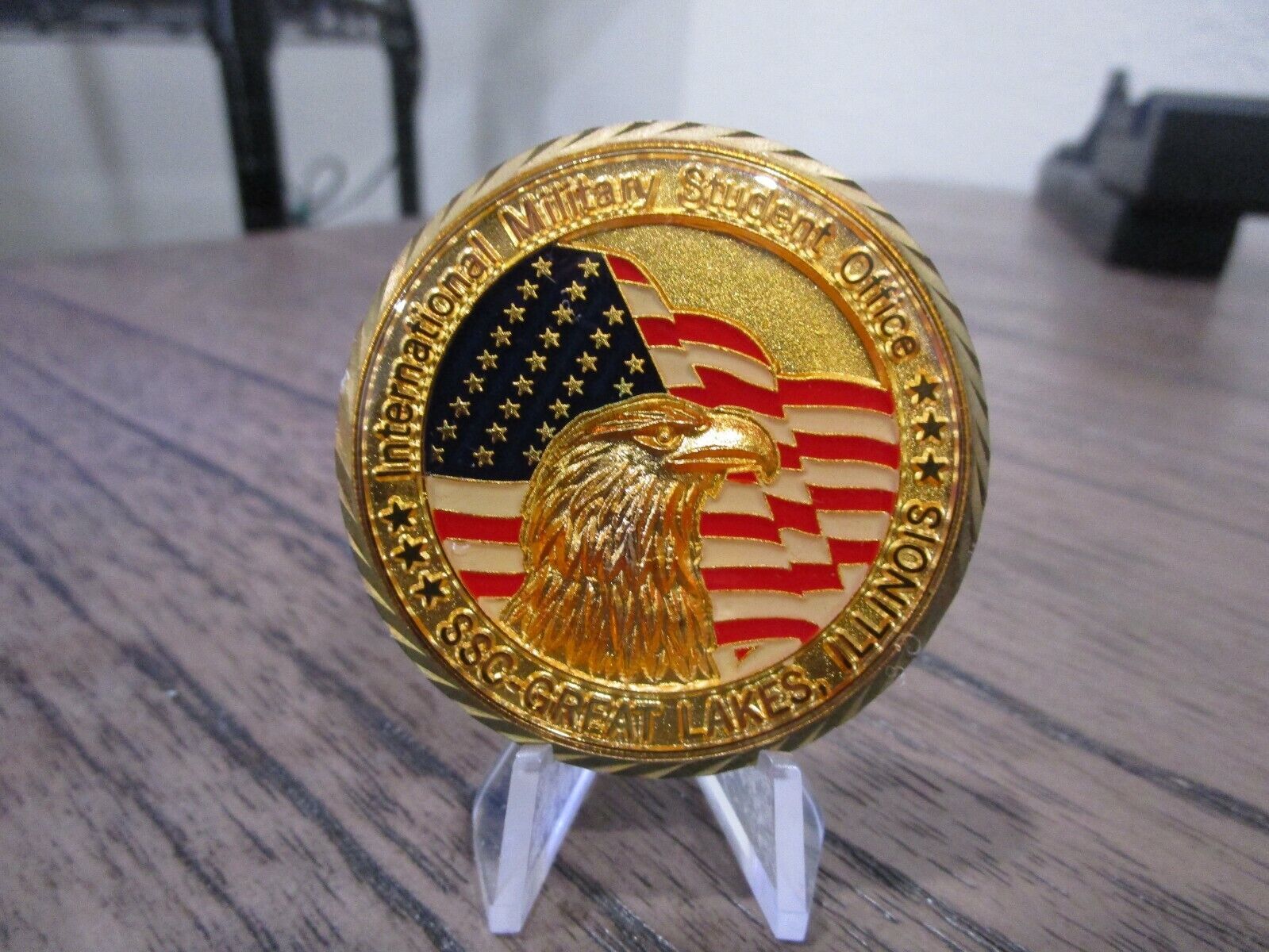 USN International Military Student Office Great Lakes IL Challenge Coin ...