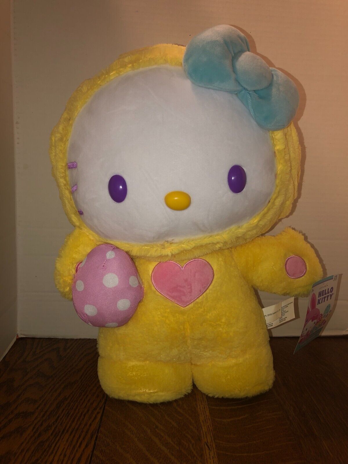 Large HELLO KITTY By Sanrio Easter Door Greeter Plush NWT - Plush Items