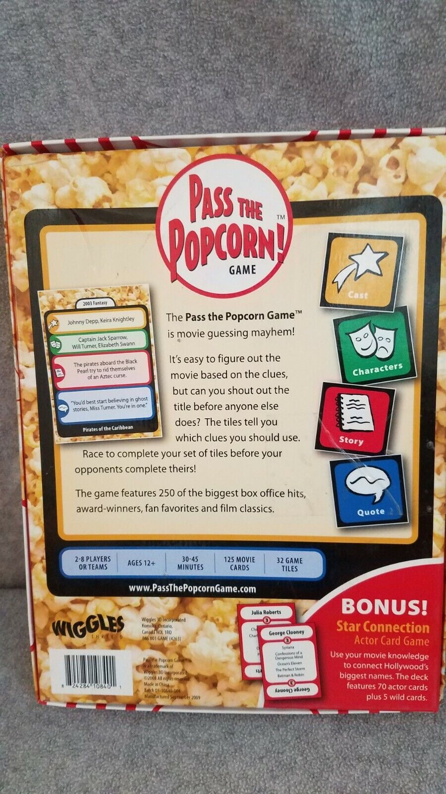 Pass the Popcorn Board Game - Contemporary Manufacture