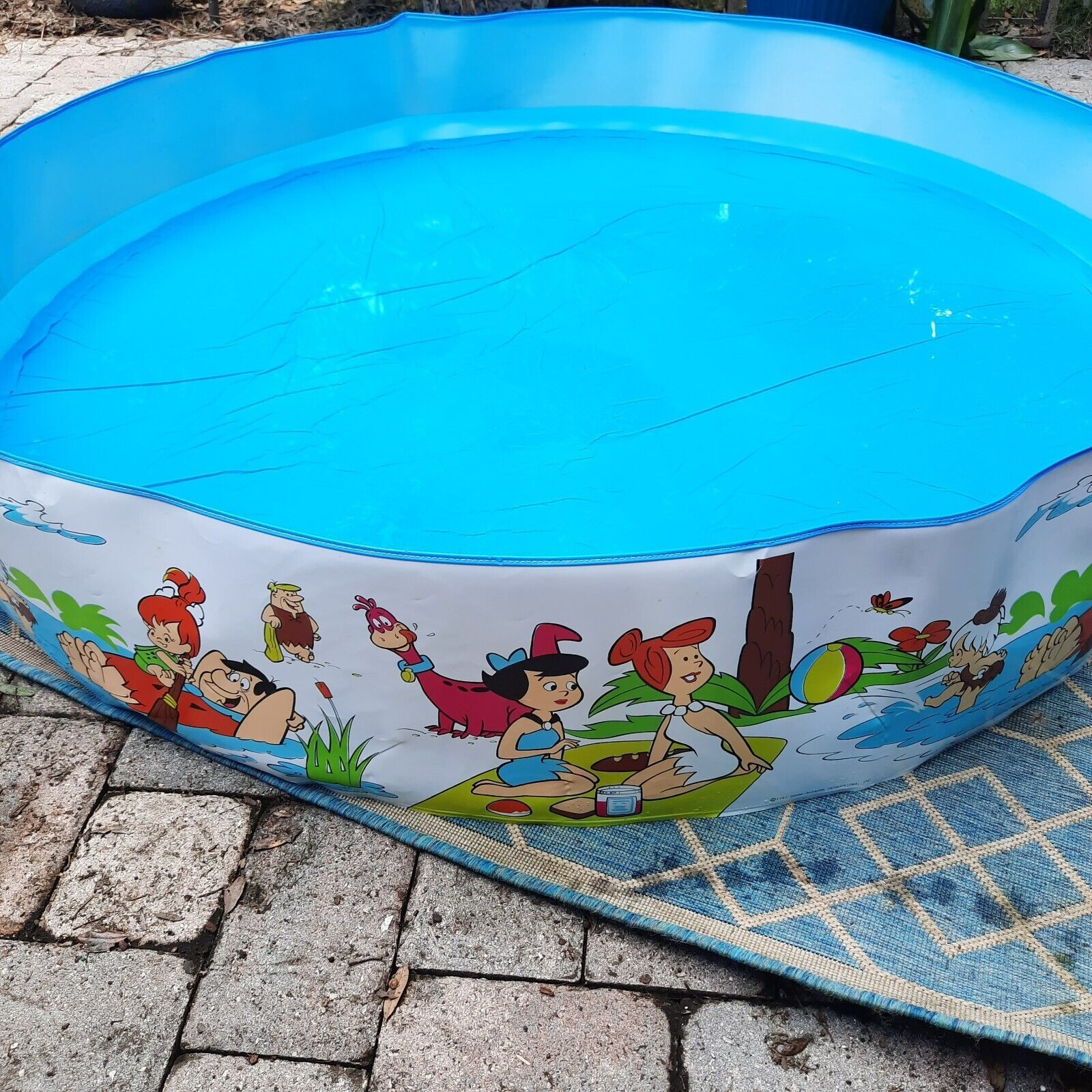 Vintage Flintstones Snapset swimming wading pool The Wet Set kids retro ...
