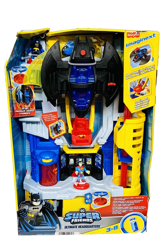 Fisher-Price Imaginext DC Super Friends Ultimate Headquarters Playset ...