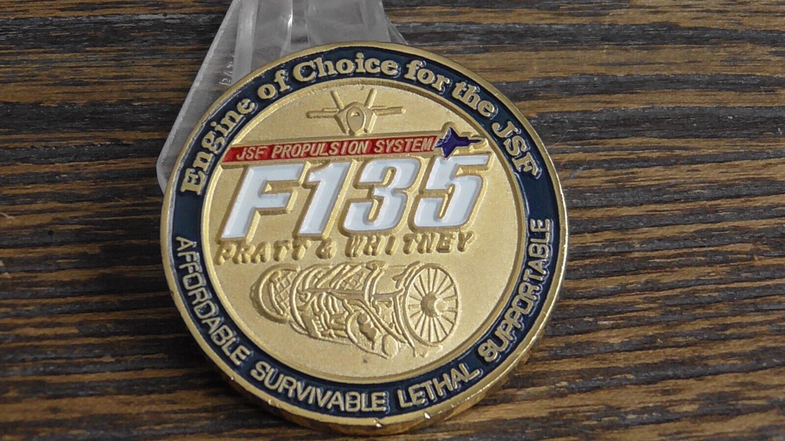 Pratt & Whitney F-135 JSF Propulsion System Challenge Coin #179X ...