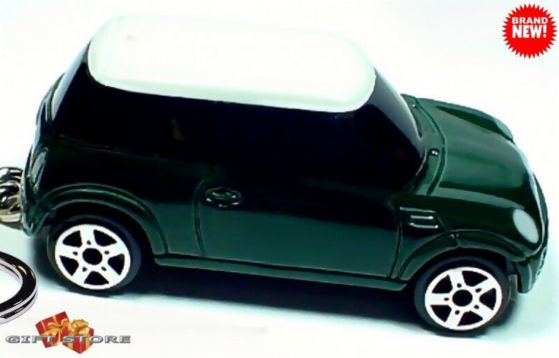 RARE KEYCHAIN GREEN WHITE BMW MINI COOPER S CUSTOM Ltd EDITION GREAT ...