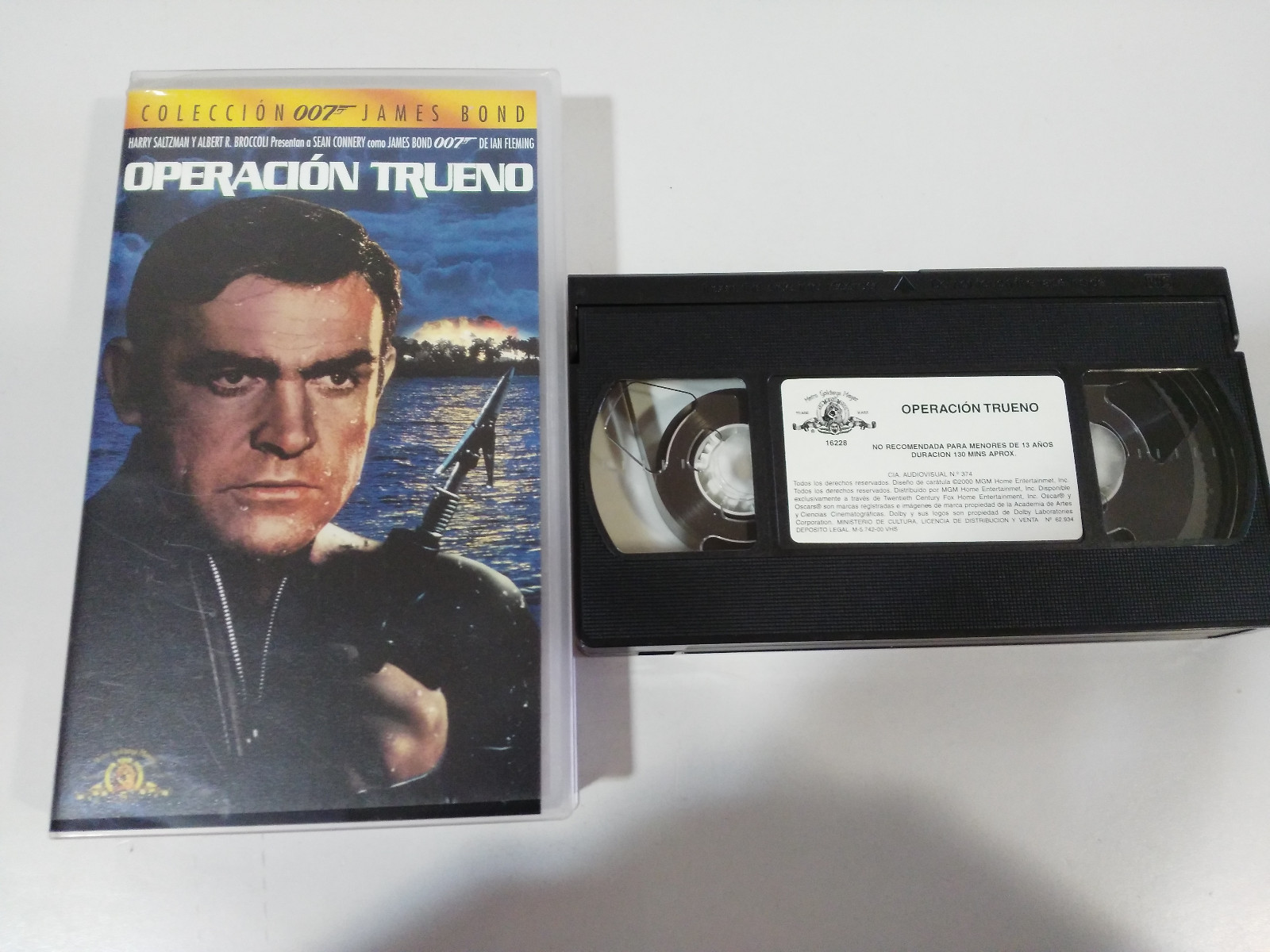 007 James Bond Opération Tonnerre Sean Connery Terence Young VHS Tape ...