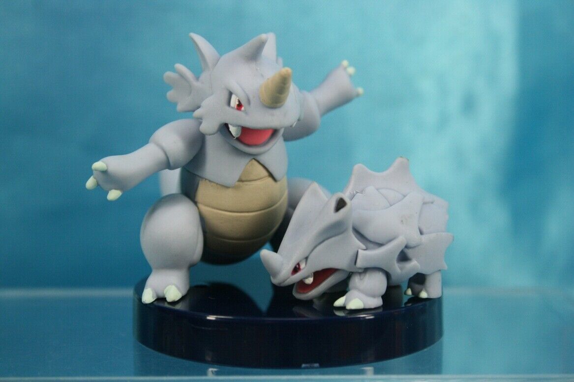 Takara Tomy Pokemon Zukan DP6 1/40 Scale Real Figure Rhyhorn Rhydon ...