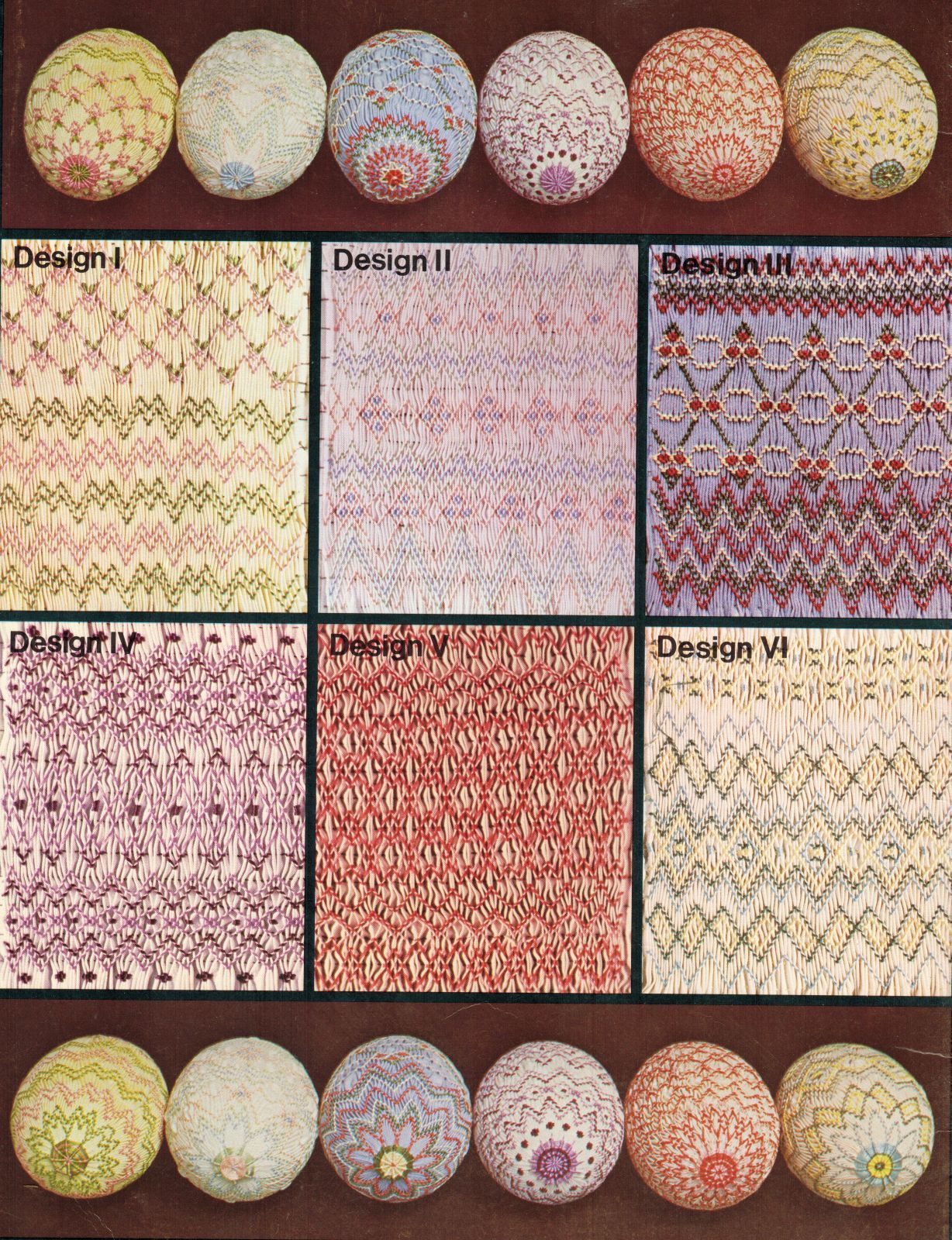 Vintage Miss Muffet's Smocked Easter Eggs 6 Designs 12 Motifs Patterns ...