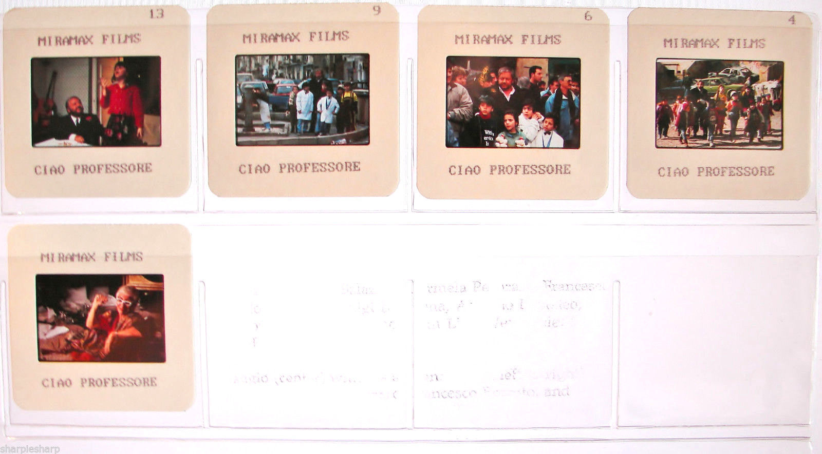 5 1992 CIAO, PROFESSORE! 35mm Color Movie Slides Paolo Villaggio Lina ...