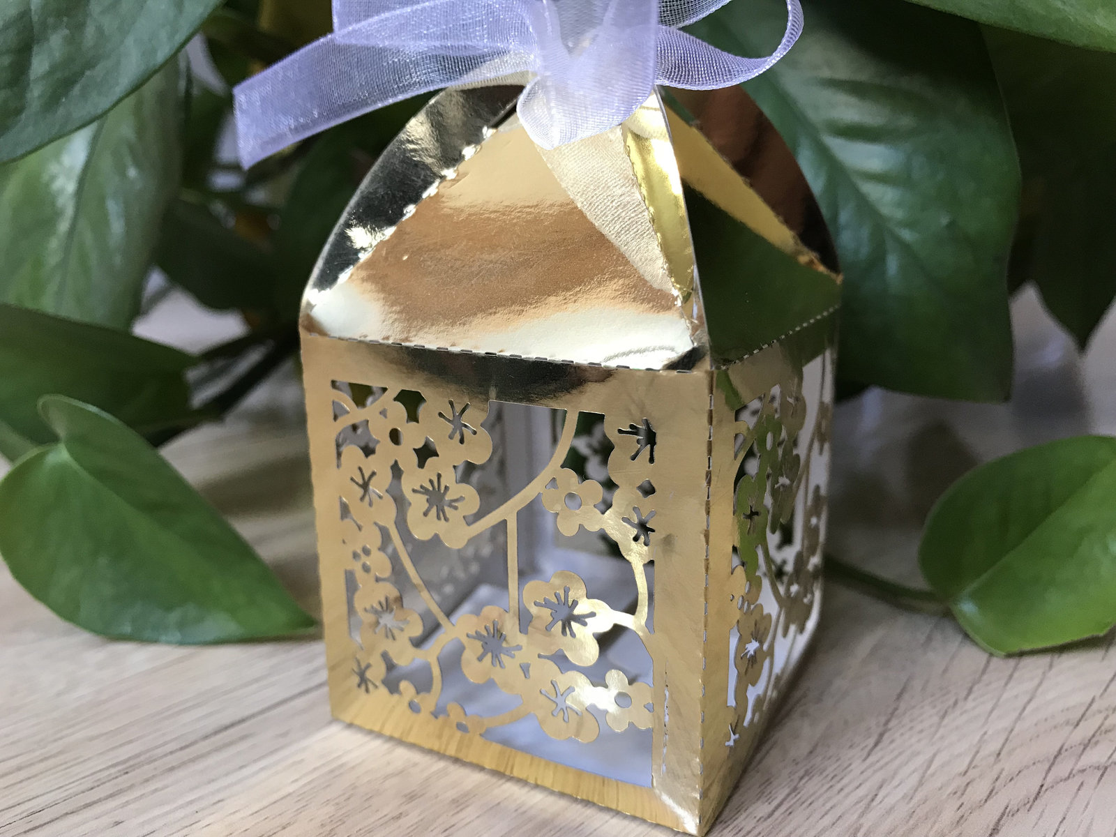 100pcs 6*6*9.5cm Metallic Silver Wedding Favor Box,Cupcake Gift ...
