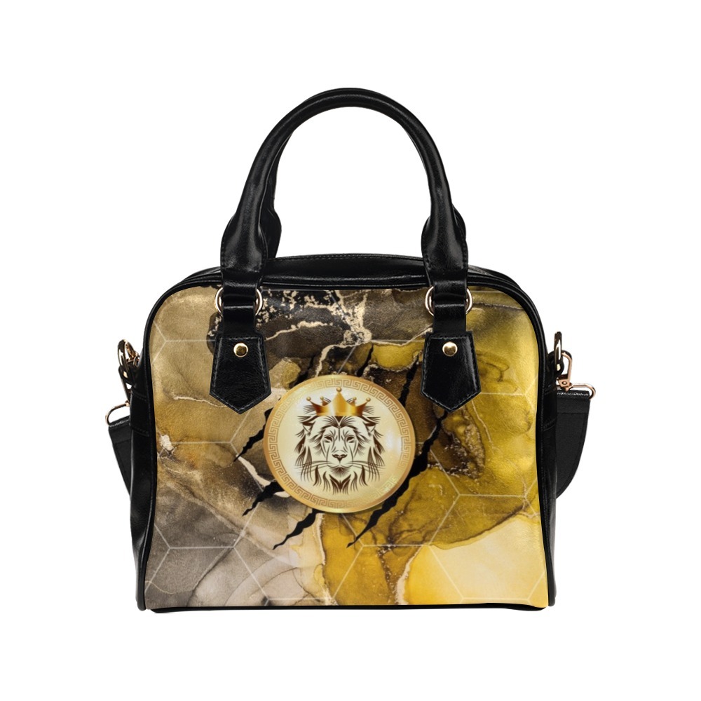Lion Kingdom Royalty Artistic Inspired PU Leather Shoulder Bag ...