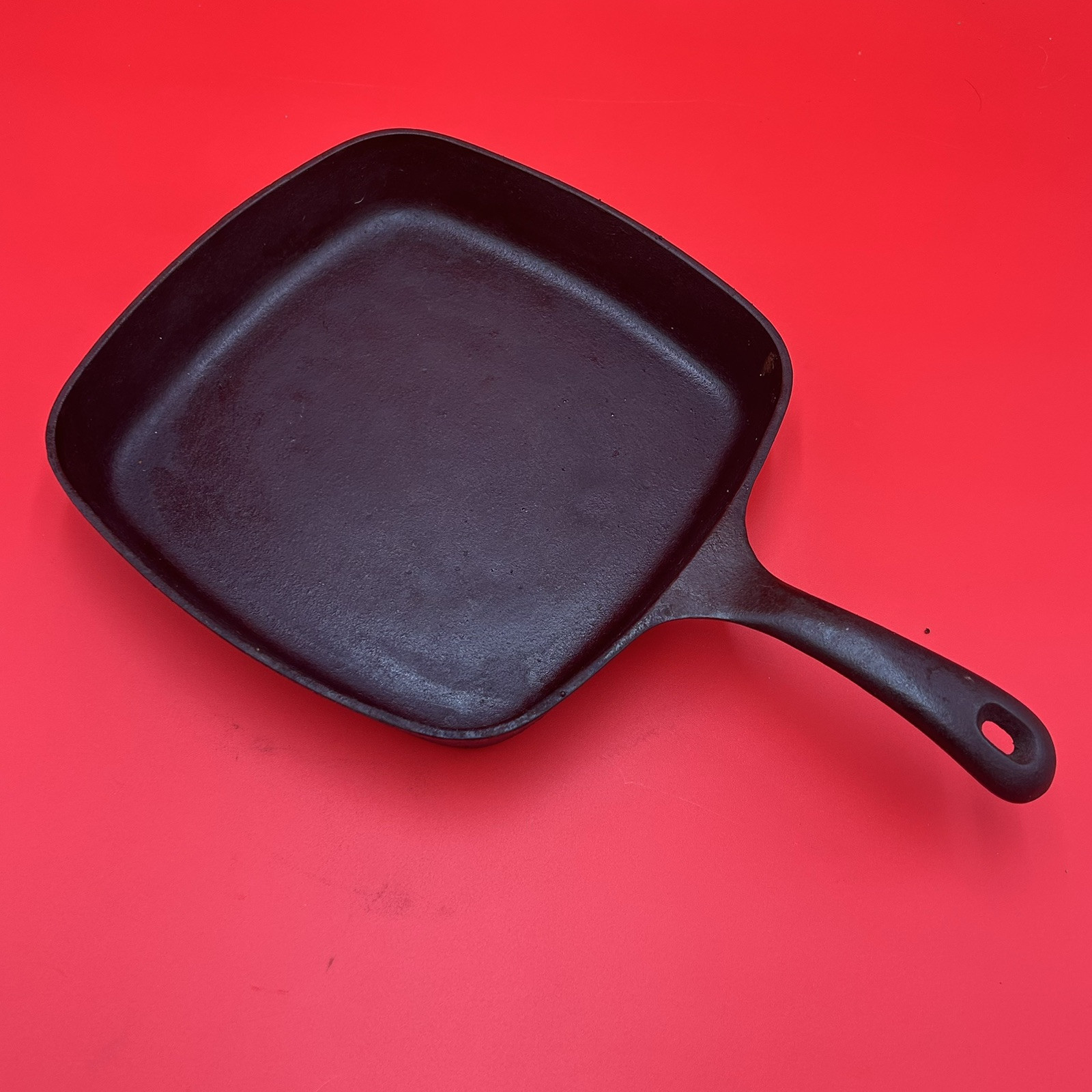Vintage Griswold Cast Iron Square Frying Pan Skillet Small Logo 10” 55B - Other Collectible Cookware