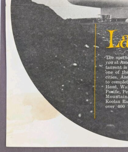 Honolulu La Ronde Revolving Restaurant Bar Vintage Drink Menu Cocktail ...