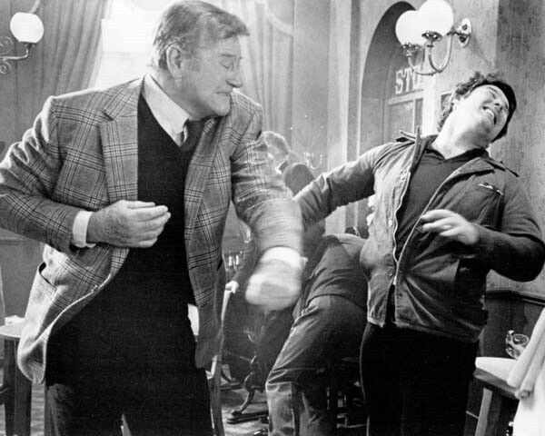 Brannigan 1975 John Wayne dukes it out in pub fight scene 8x10 inch ...