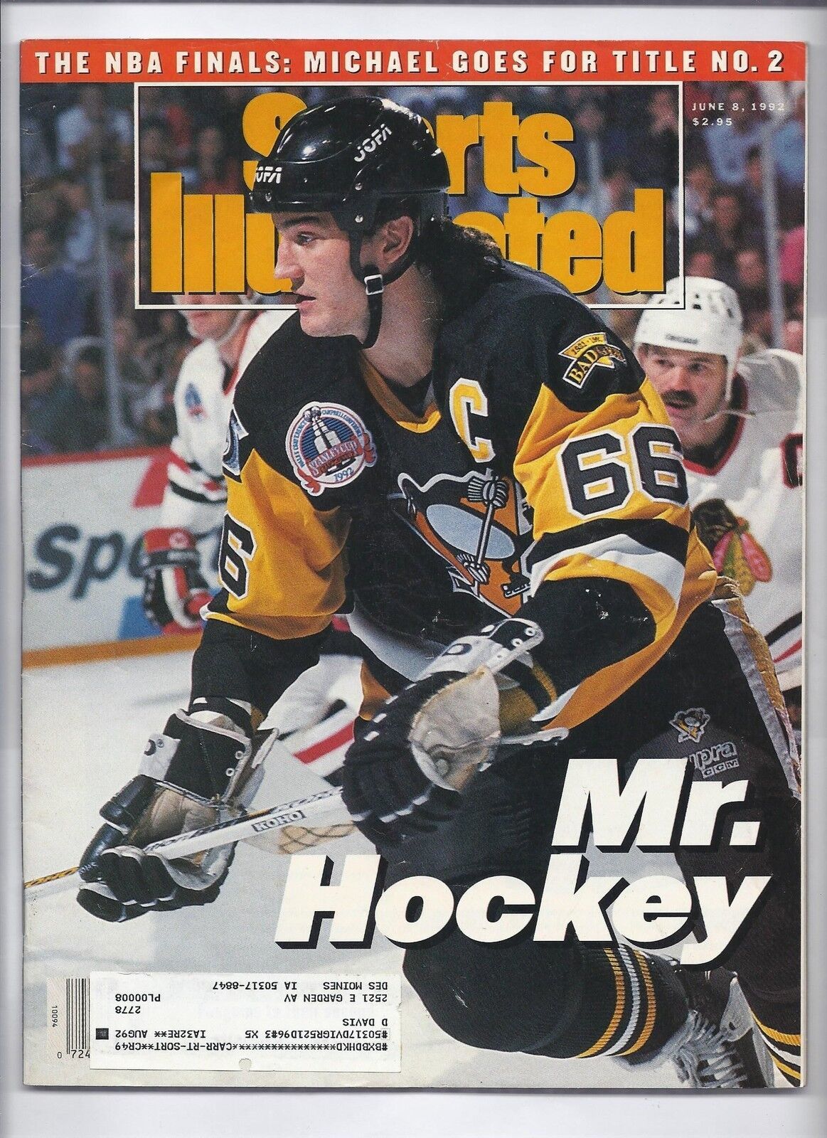 1992 Sports Illustrated Magazine June 8th Stanley Cup Penguins ...