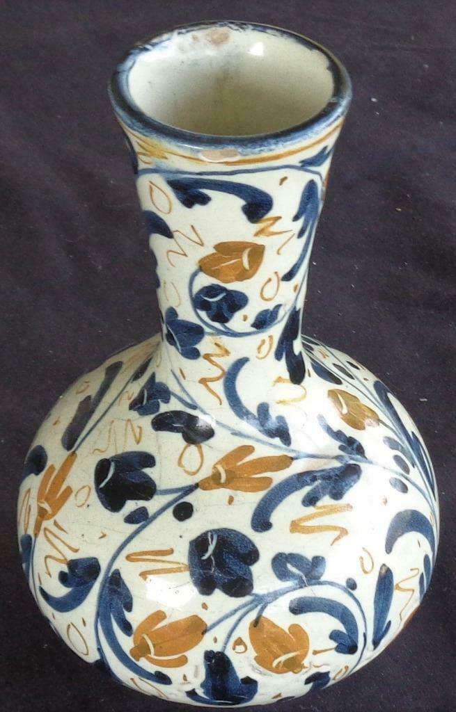 Vintage Small Size Pottery Vase – Hand Painted – Italy – GDC –BEAUTIFUL ...