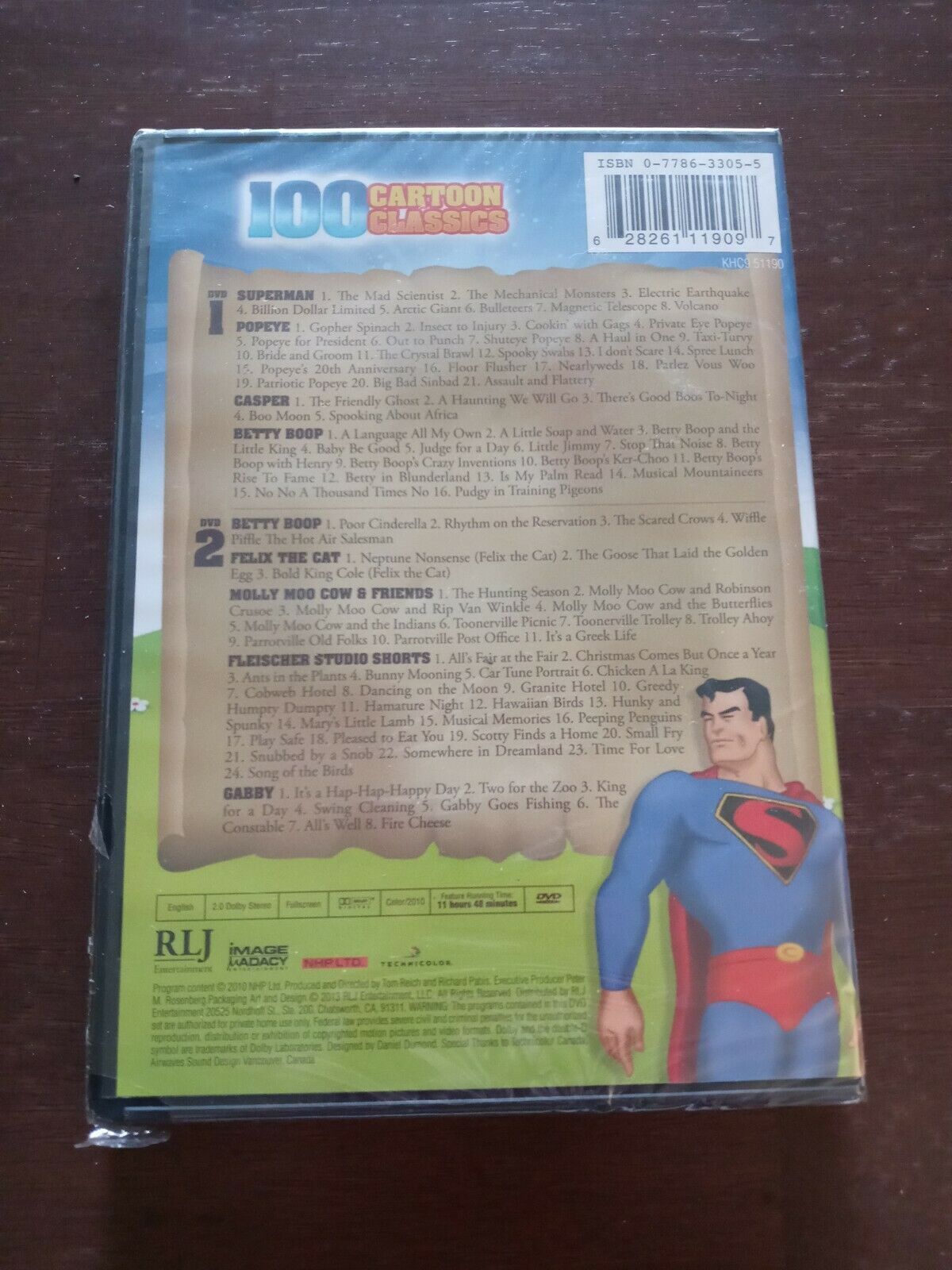 100 Cartoon Classics (DVD, 2011, 2-Disc) Over 11hrs. Brand New - DVDs ...