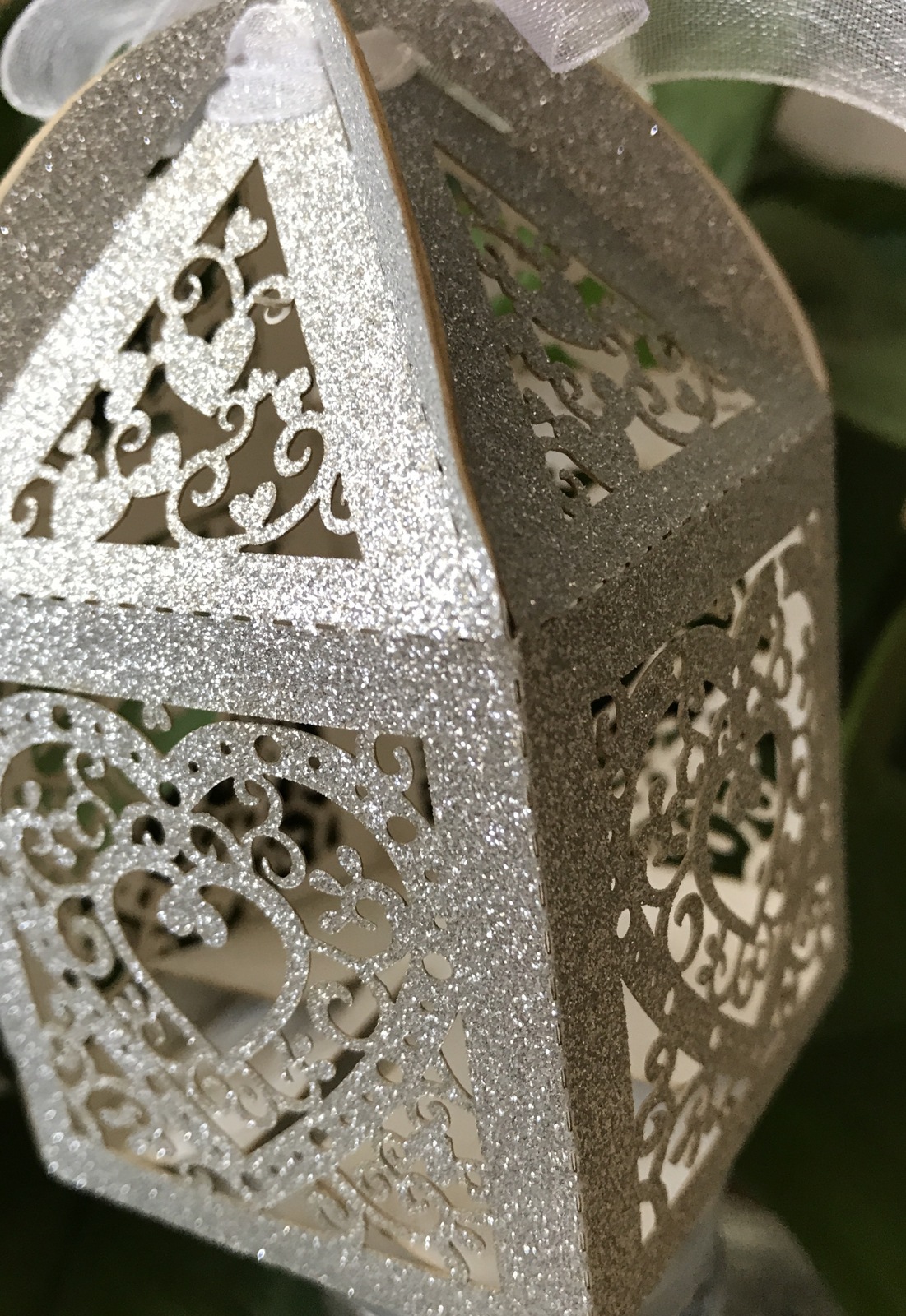 Small Gift Packaging Boxes,Glitter Paper Box,100pcs Laser Cut Wedding ...