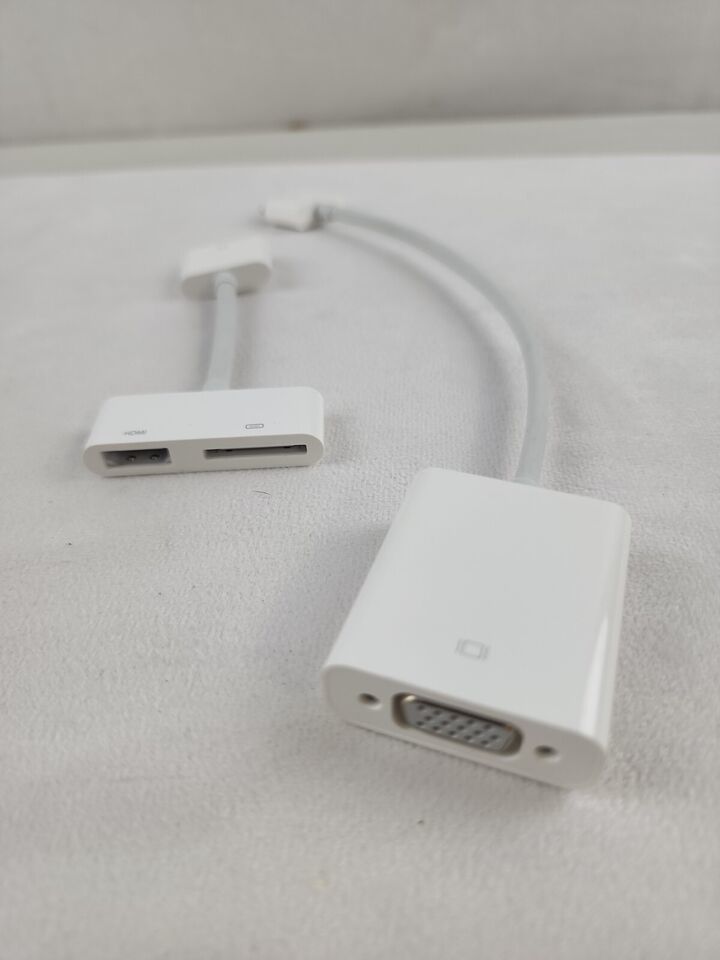 Used Genuine OEM Apple A1368 30 Pin to VGA Adapter MC552ZM/B Plus HDMI ...