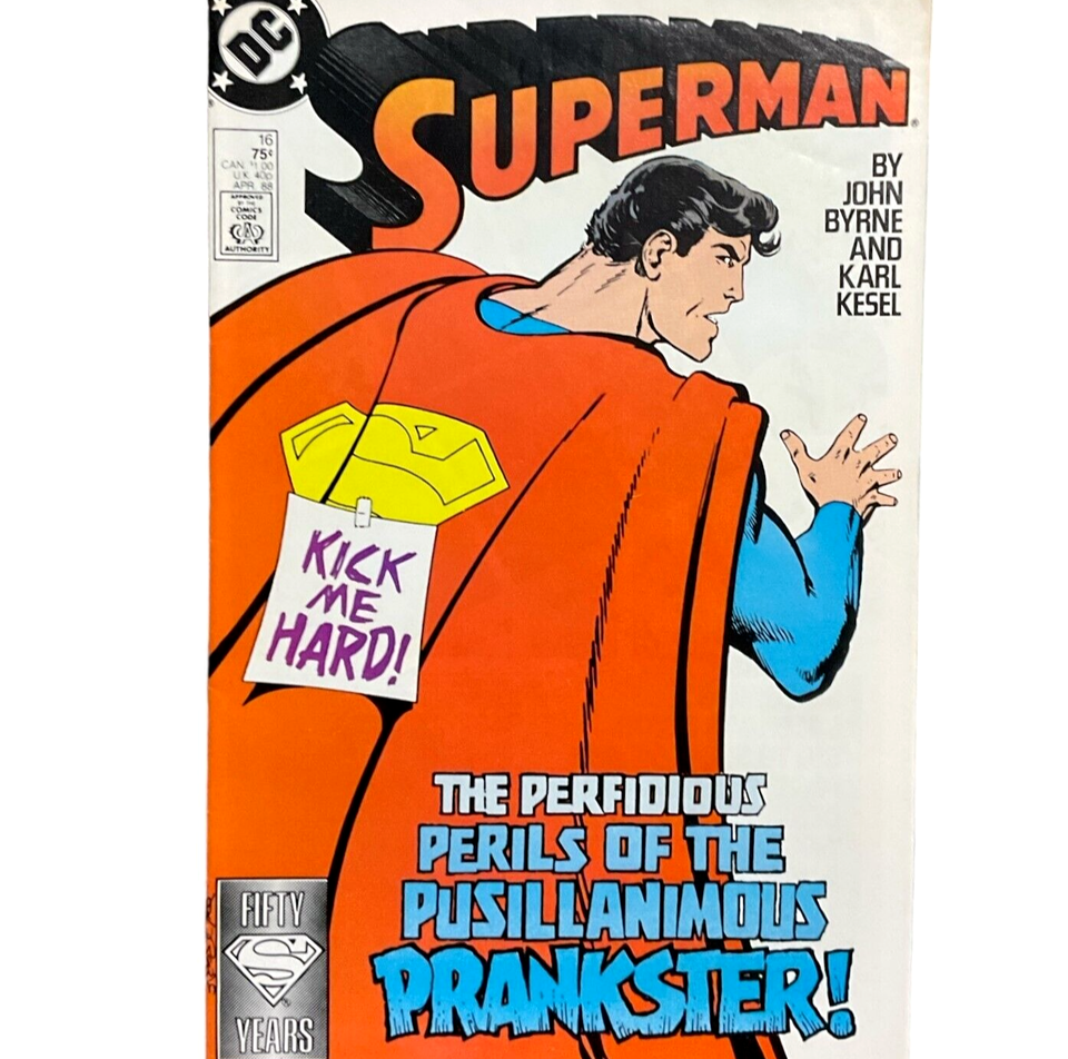 DC Comics SUPERMAN #16 1988 The Perfidious Perils of the Pusillanimous ...