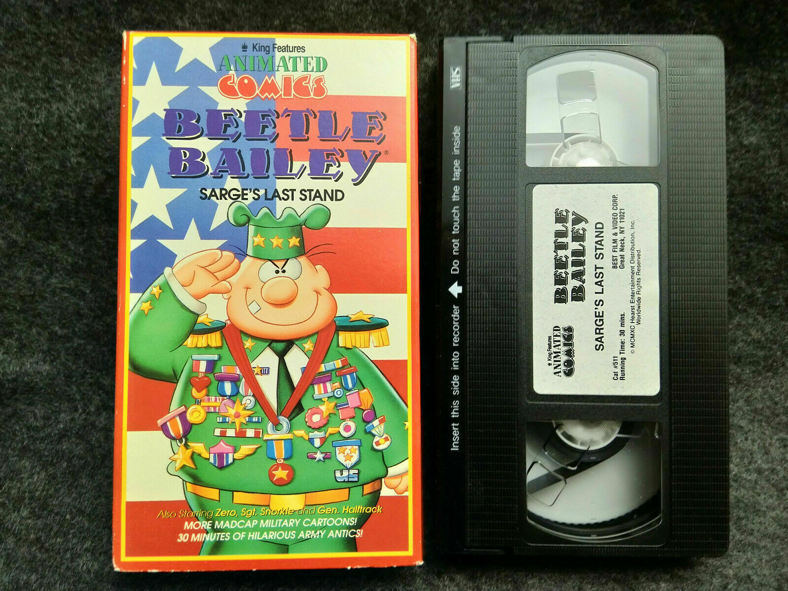 VHS Beetle Bailey - Sarges Last Stand Animated Comics (VHS, 1990) - VHS ...