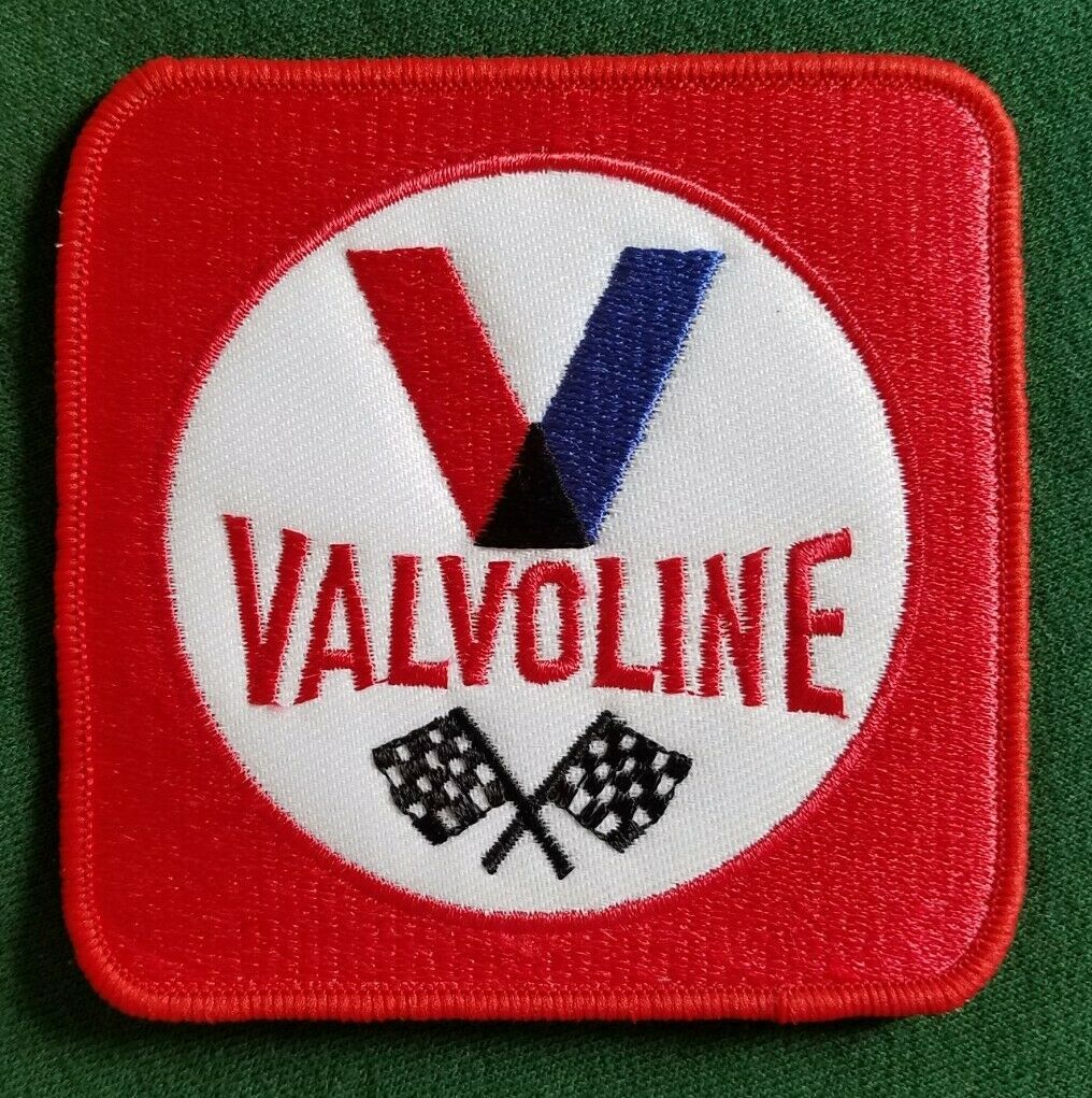 Vintage Embroidered Cloth Valvoline Checkered Racing Flags PATCH NOS ...