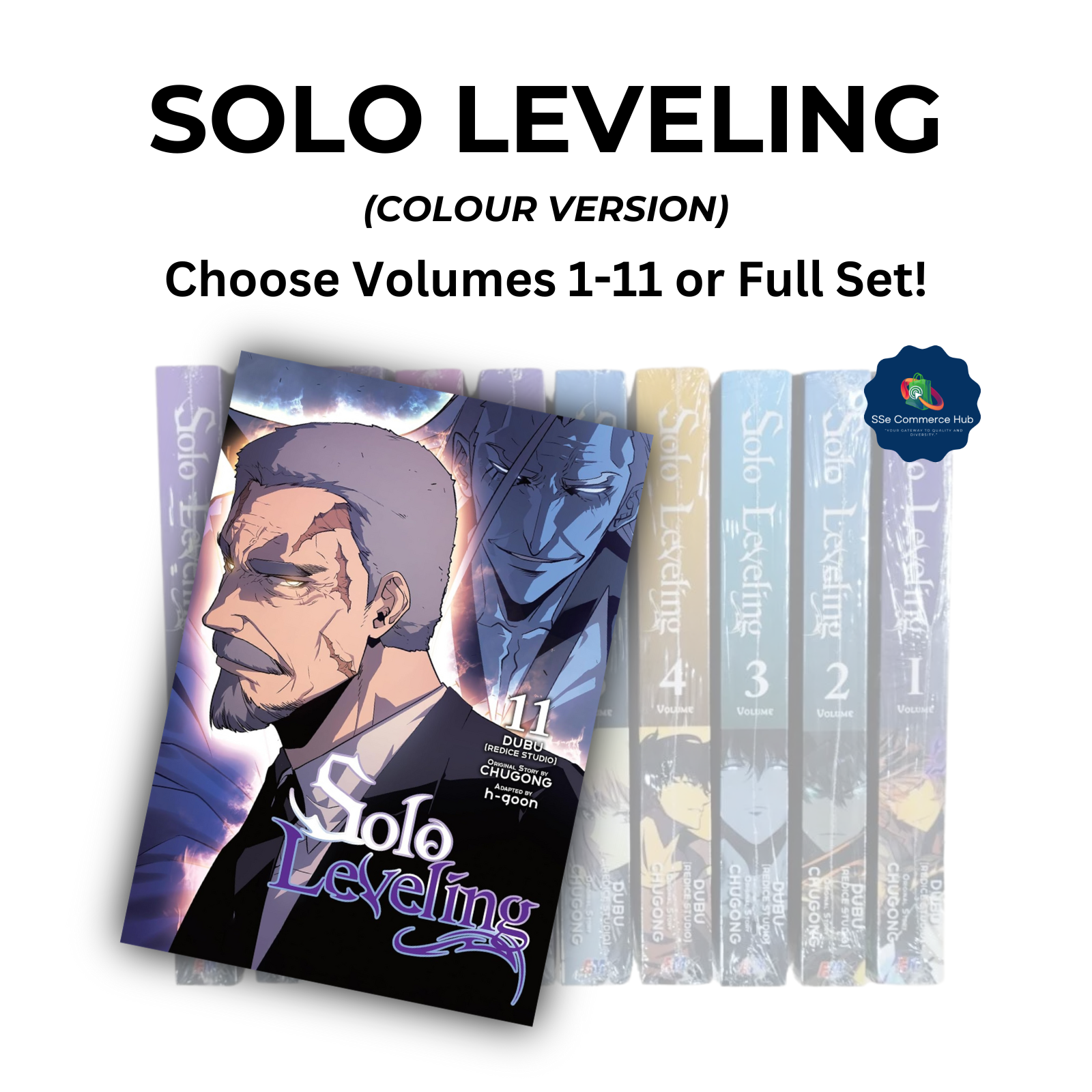 COLOR Solo Leveling Manga English Vol 1-11 Full Set Manhwa Comic New by ...