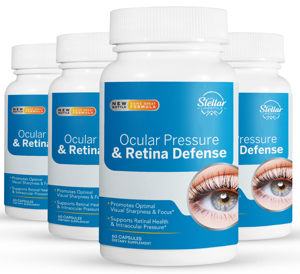 4 Pack Ocular Pressure & Retina Defense, salud intraocular-60 Cápsulas ...