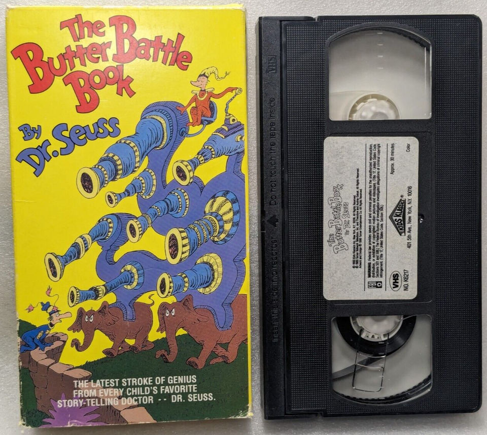 Dr Seuss The Butter Battle Book (VHS, 1990, Kids Klassics) - VHS Tapes