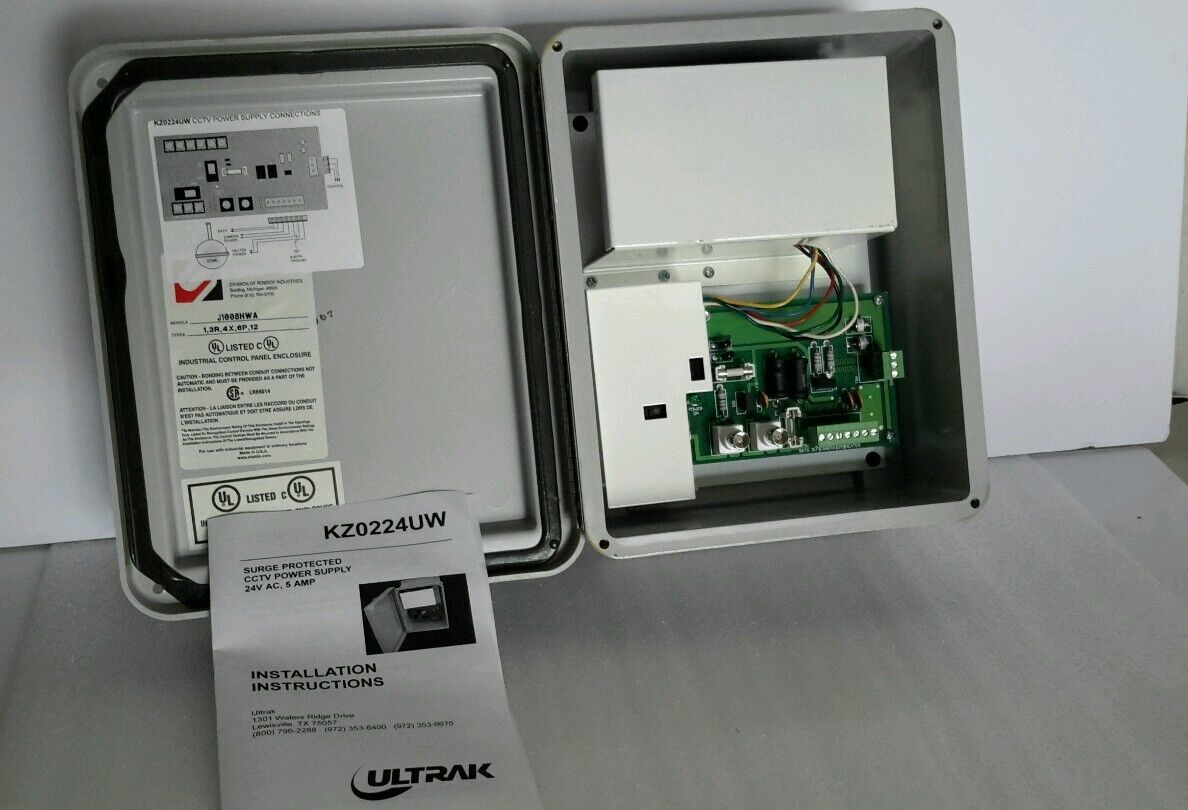 HONEYWELL ULTRAK KZ0224UW CCTV DOME POWER SUPPLY STAHLIN ENCLOSURES $39 ...