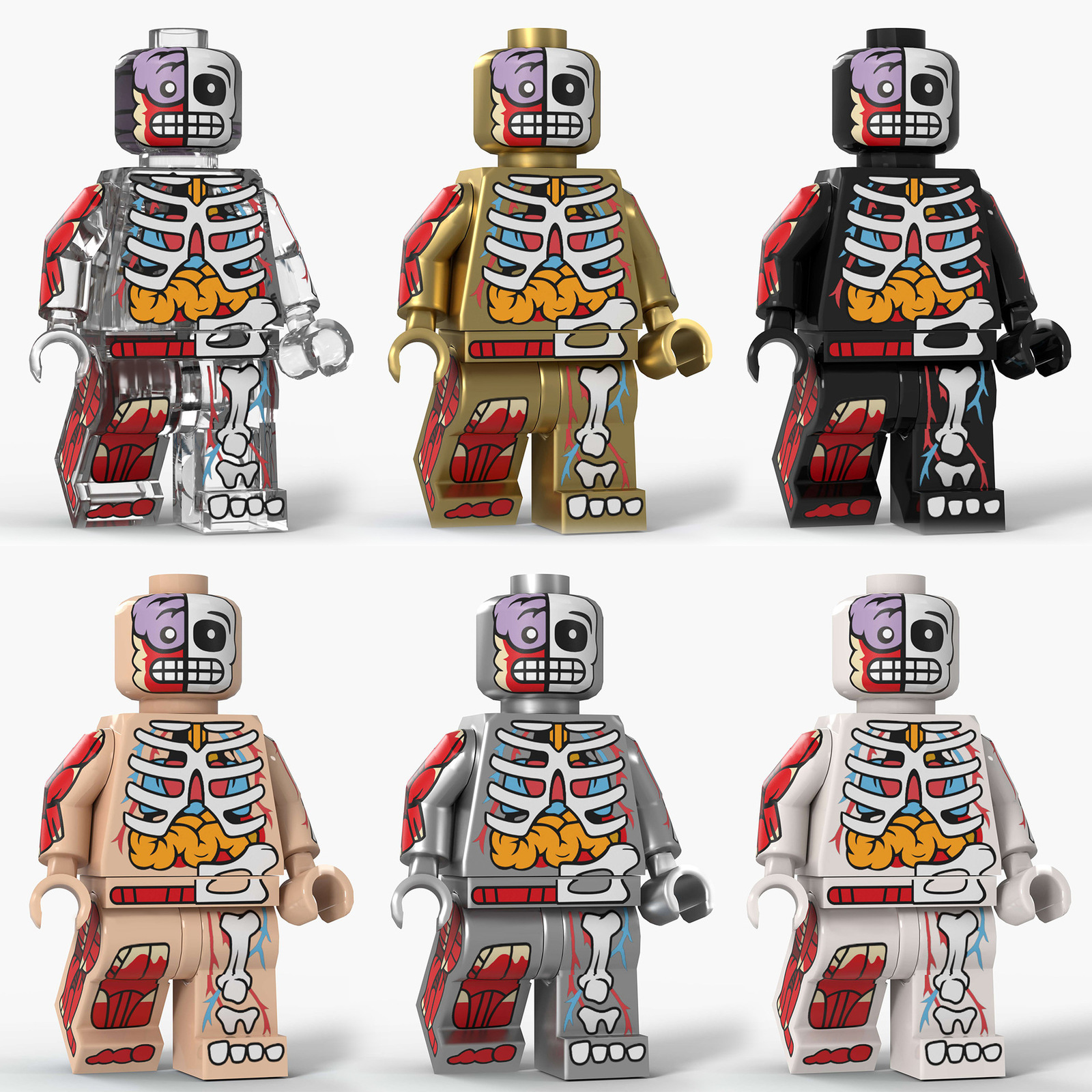 6pcs Anatomy Minifigure Third-party and 50 similar items