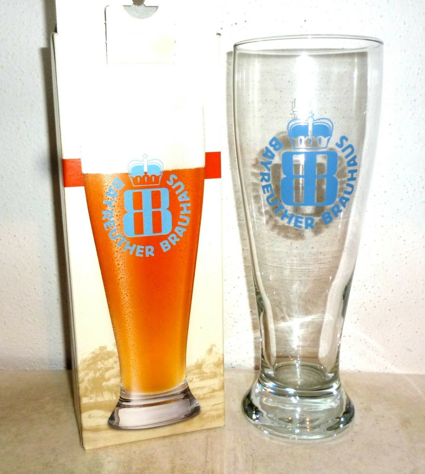 Brauerei Bayreuther Brauhaus Bayreuth Weizen German Beer Glass in Box ...