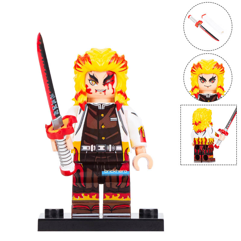 Kyojuro Rengoku Demon Slayer Kimetsu no Yaiba Lego Minifigure Brick ...