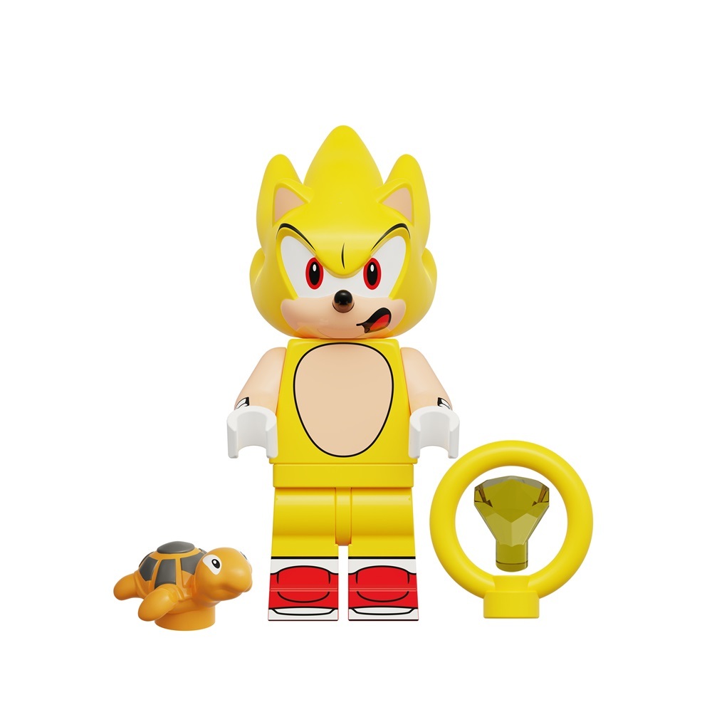 Sonic the Hedgehog Super Sonic Minifigures Building Blocks Toys ...