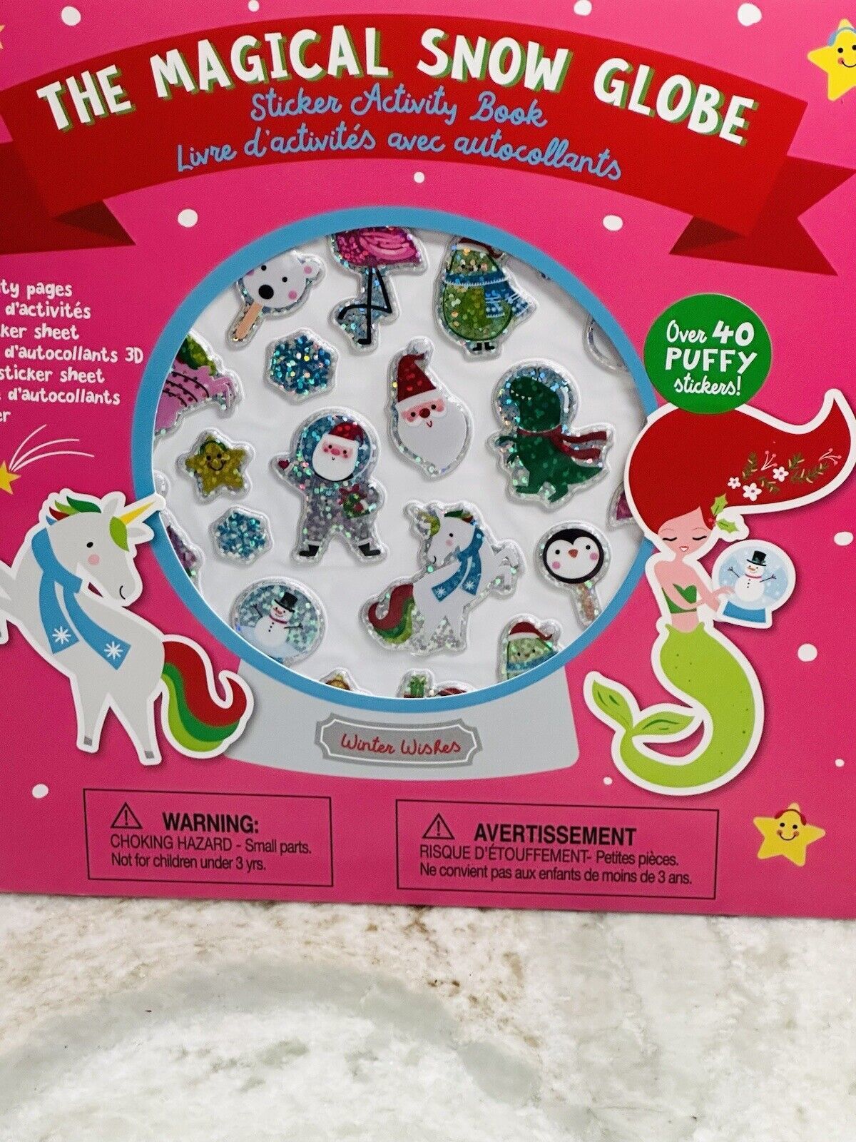 The Magic Snow Globe Christmas Stickers Activity Book Over 40 Stickers ...
