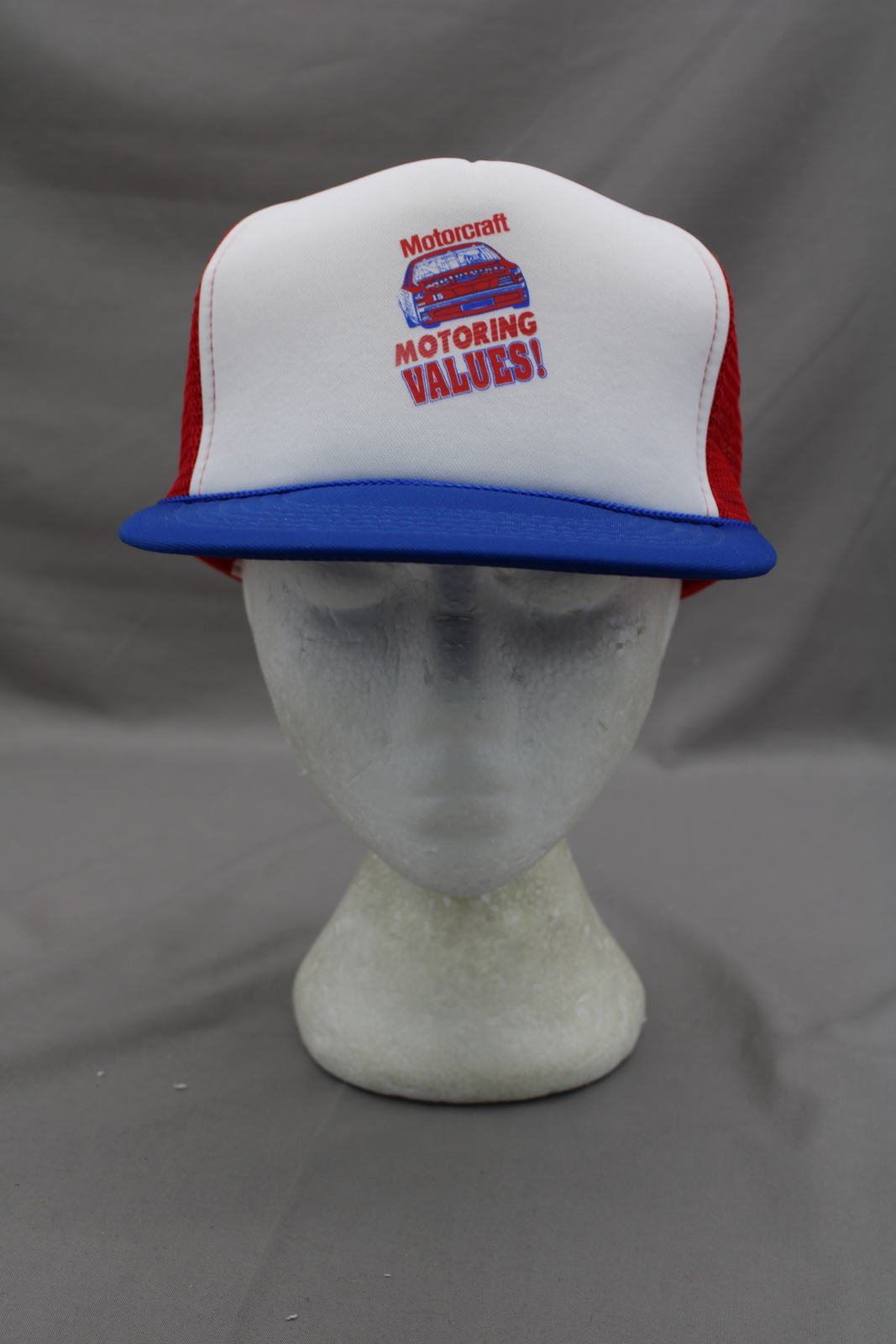 Vintage Screened Trucker Hat - Motorcraft Rally Car Graphic - Adult ...