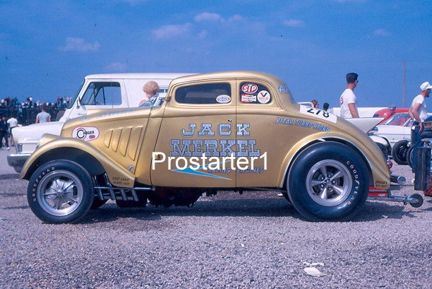 4x6 Color Drag Racing Photo JACK MERKEL AA/GS 1933 Willys Indy - Racing ...