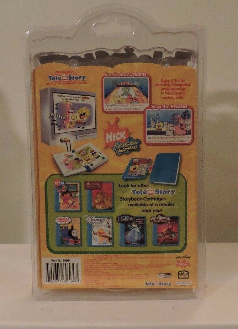 Tele Story SpongeBob and Dora The Explorer Story Book Cartridges New By ...
