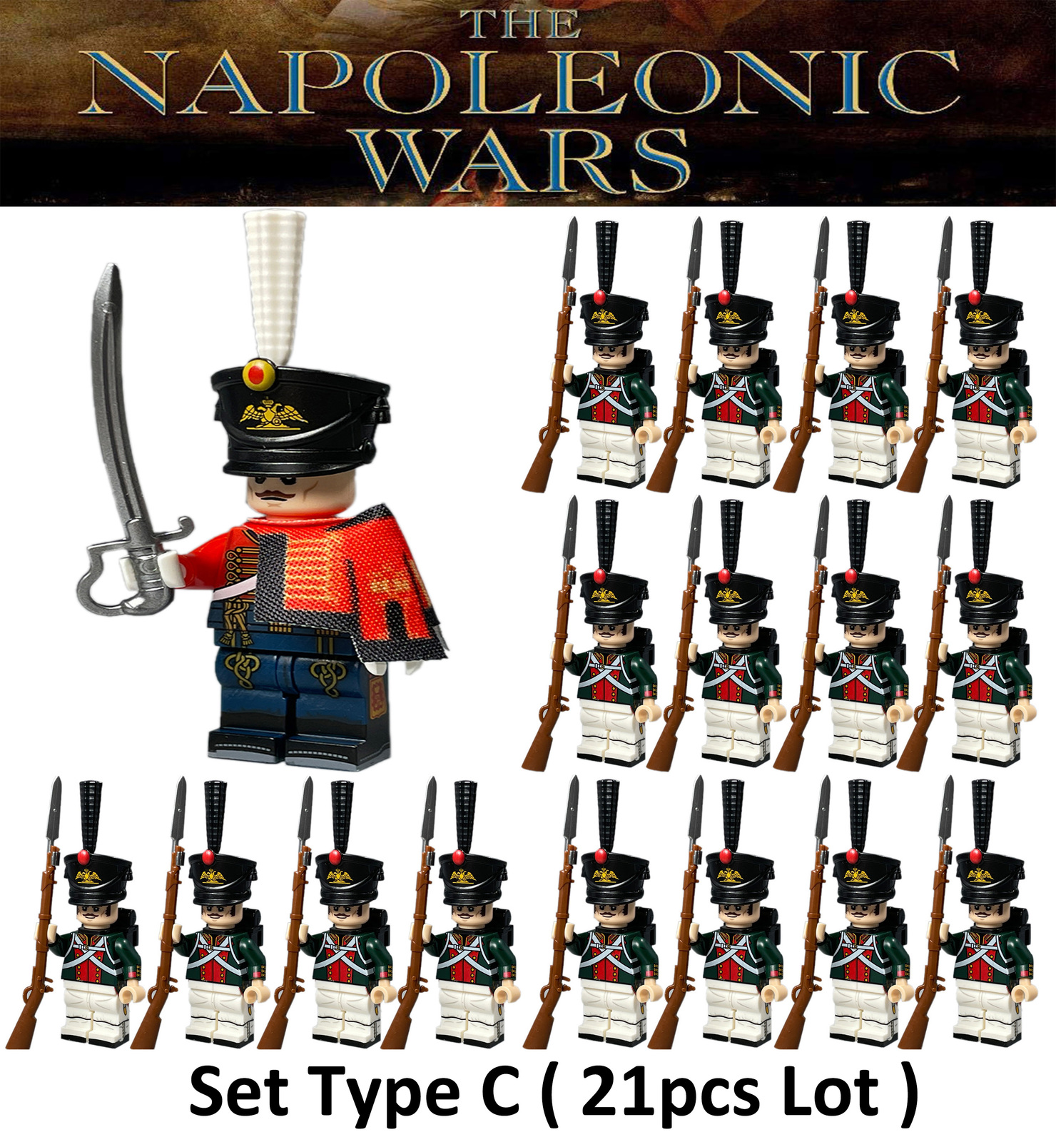 168pcs/set Napoleonic Wars Russia & Prussian Empires Army Soliders ...