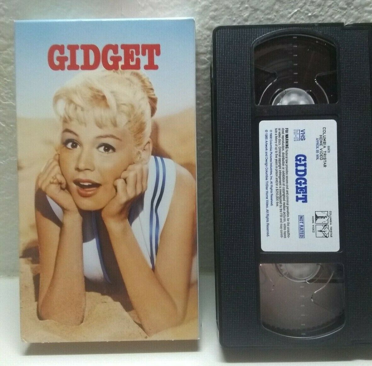 Gidget VHS 60's Beach Teen Movie Sandra Dee Cliff Robertson James Darren classic - VHS Tapes