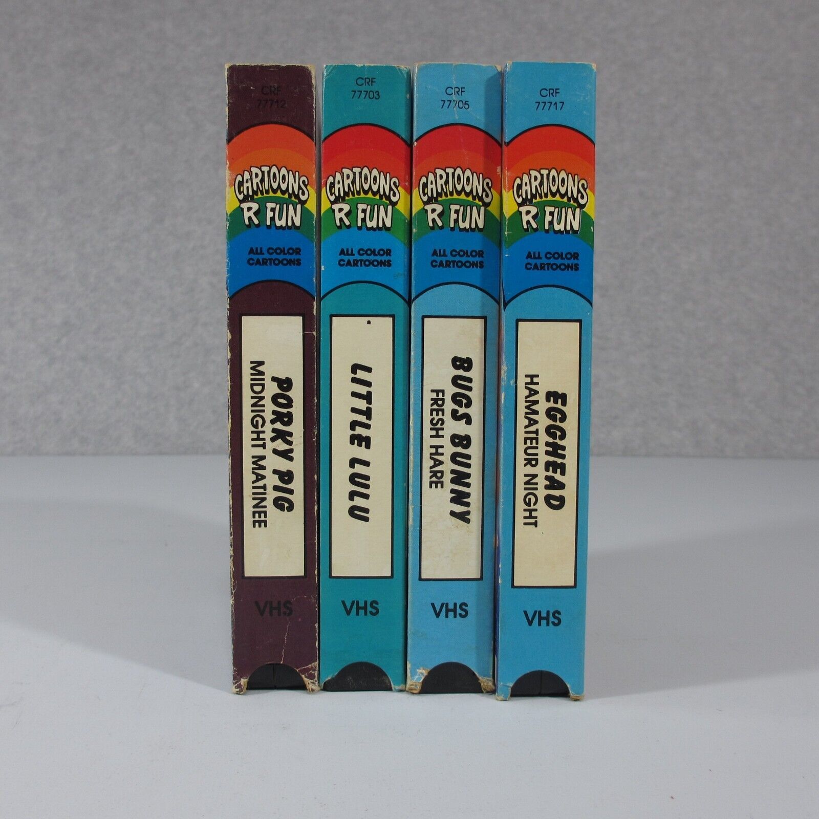 4 Cartoons R Fun VHS Egghead Bugs Bunny Little Lulu Porky Pig - VHS Tapes