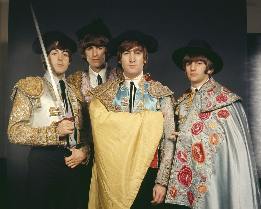 The Beatles John Paul Ringo & George with sword Musketeer pose 8x10 ...