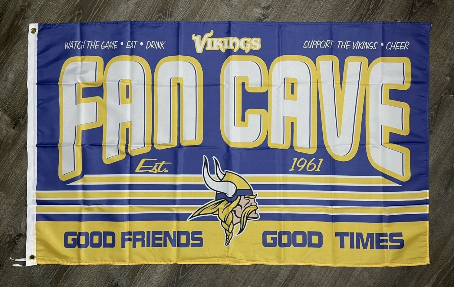 Buffalo Bills Fan Cave Flag 3x5 ft Blue Sports Banner Man-Cave Garage ...