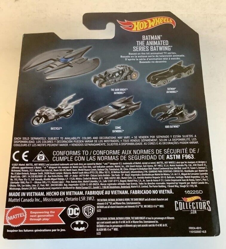 NEW Mattel FRX34 Hot Wheels Batman Animated Series TAS BATWING 1:50 ...