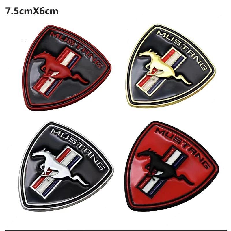 3D Metal Mustang Car Logo Side Logo Suitable for Mustang Modification ...