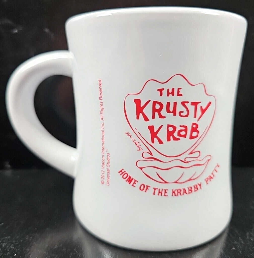 The Krusty Krab Home Of The Krabby Patty Mug SpongeBob SquarePants White Big Cup - Mugs