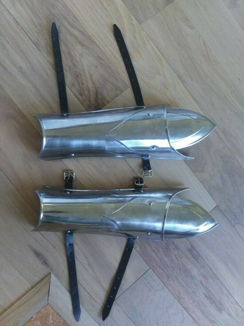 Medieval Steel Greaves- Leg Armor - Elf - Pair - Larp Fantasy ...