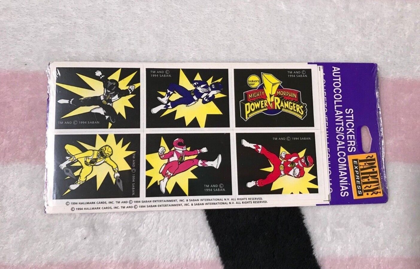 Vintage Saban's Mighty Morphin Power Rangers Stickers Hallmark 1994 ...