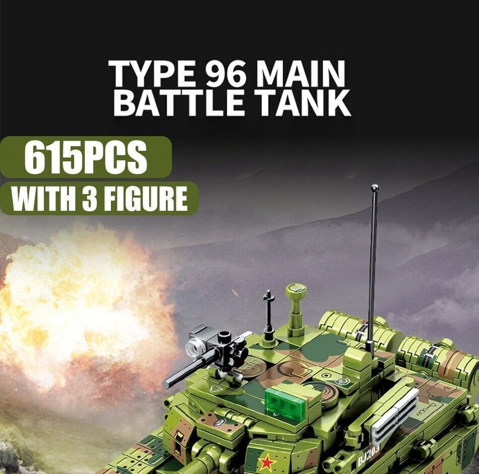 TYPE 96 Main Battle Tank Building Blocks Military Set MOC Brick Toys ...