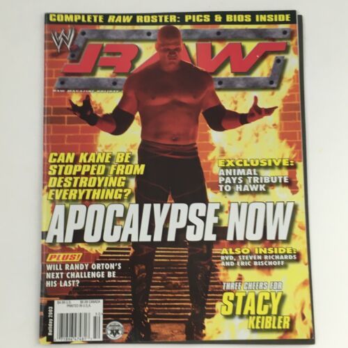 WWE Raw Magazine Holiday 2003 Kane, Stacy Keibler & Randy Orton, No ...